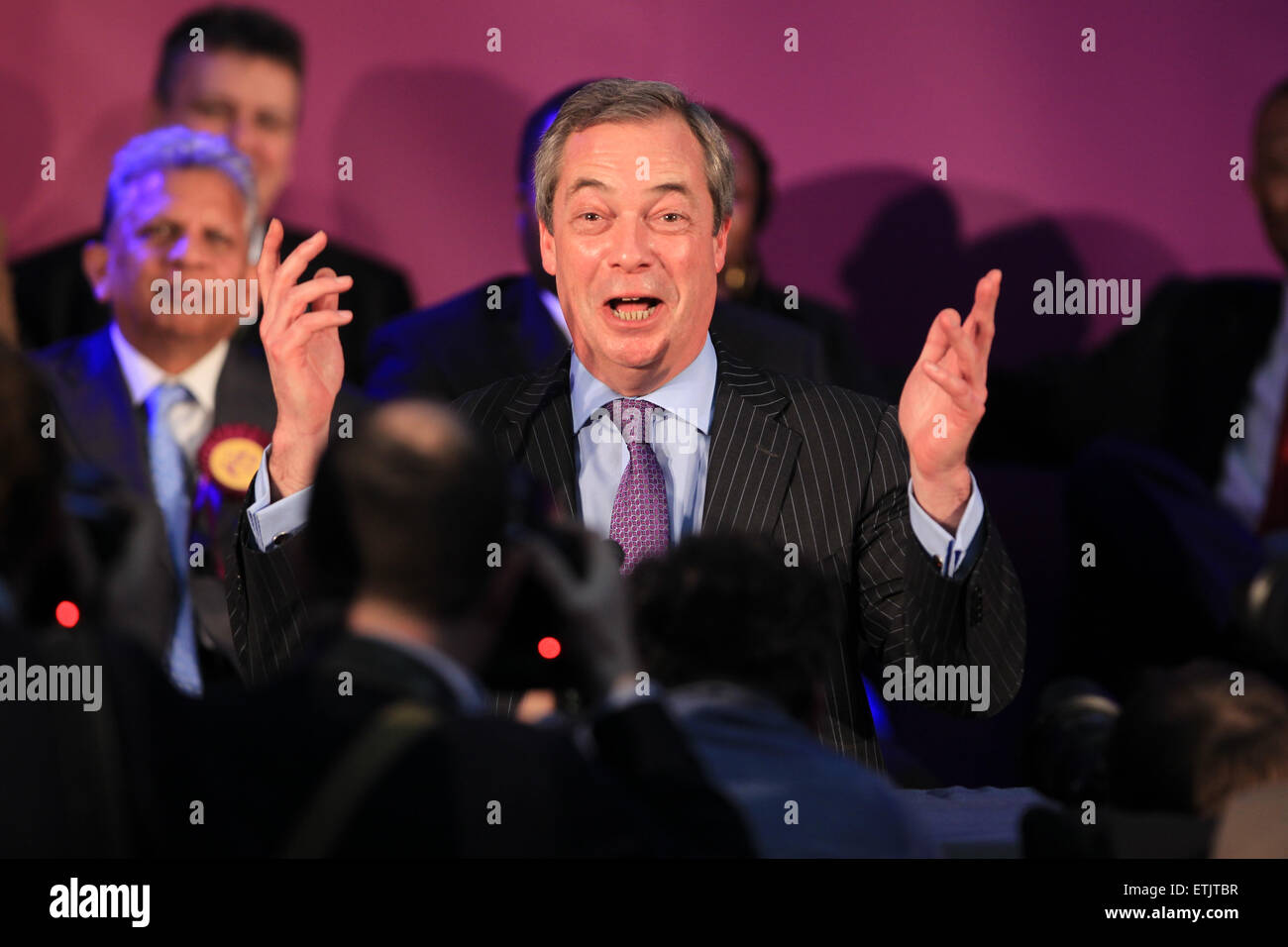UKIP Immigration Speech in London Featuring: Nigel Farage Where: London ...