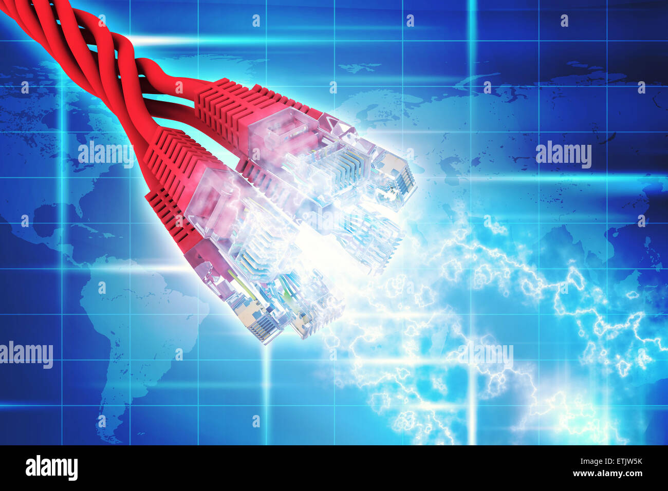 Set of computer cables Stock Photo - Alamy