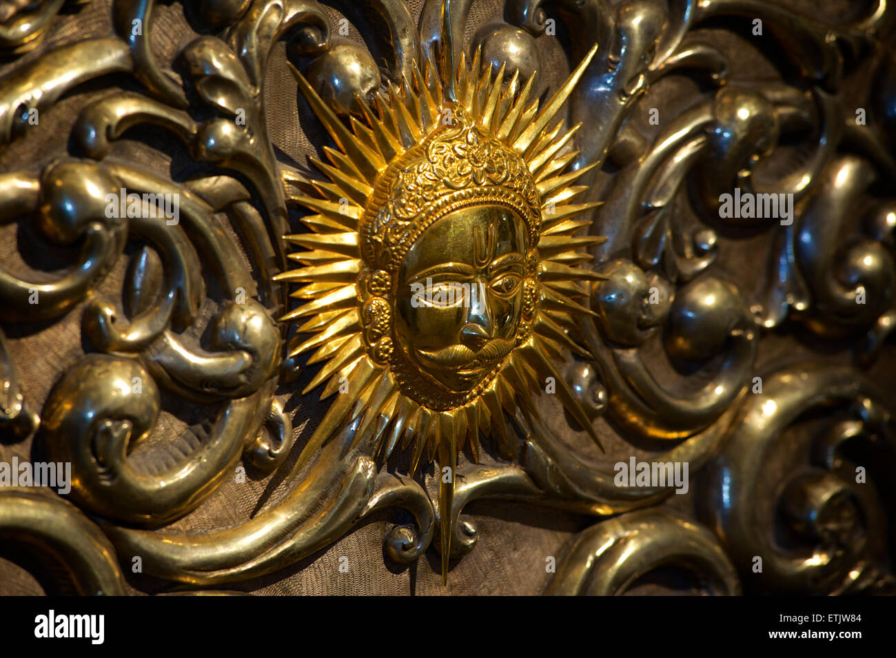 Royal Sun Symbol, City Palace, Udaipur, Rajasthan, India Stock Photo ...