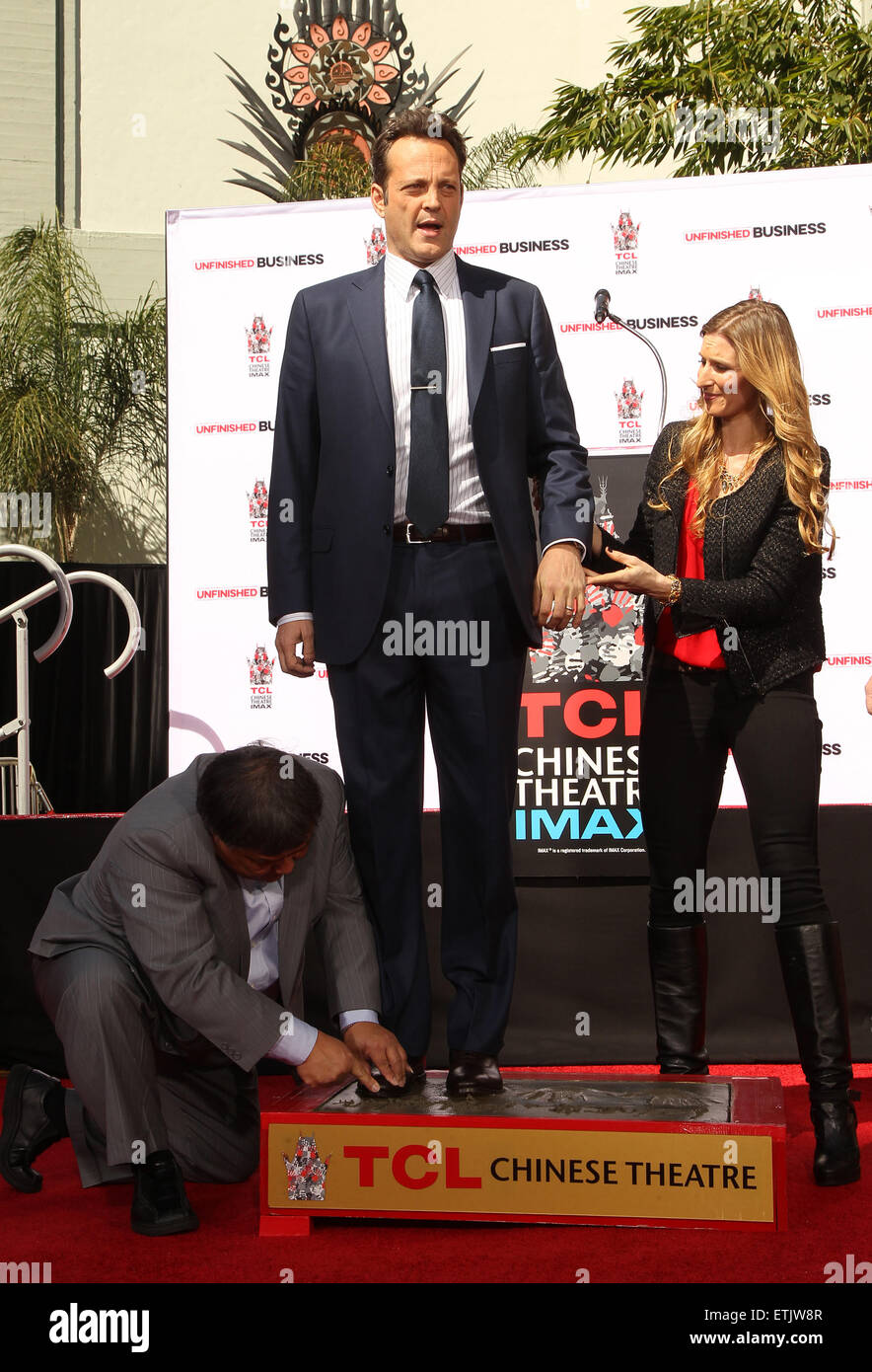 Vince Vaughn Handprints and Footprints Ceremony Featuring: Vince Vaughn ...