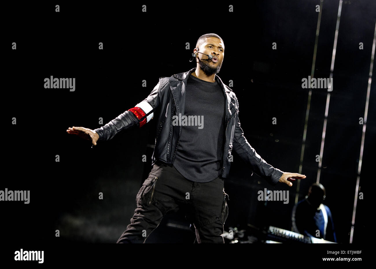 Usher performing live in concert at the Ziggo Dome The UR Experience ...