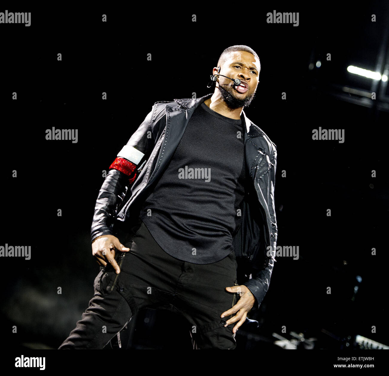 Usher performing live in concert at the Ziggo Dome The UR Experience ...