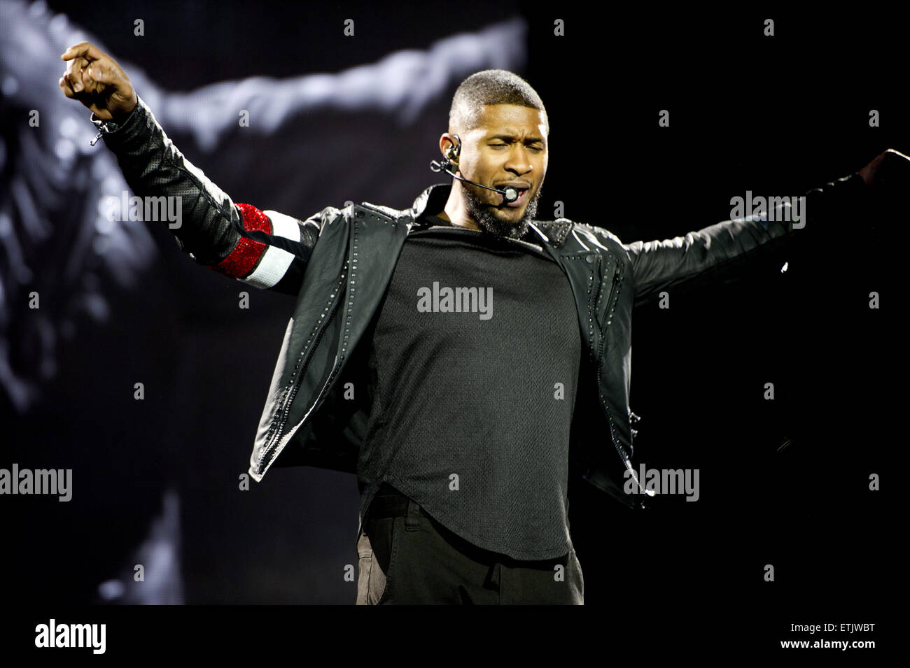 Usher performing live in concert at the Ziggo Dome The UR Experience ...