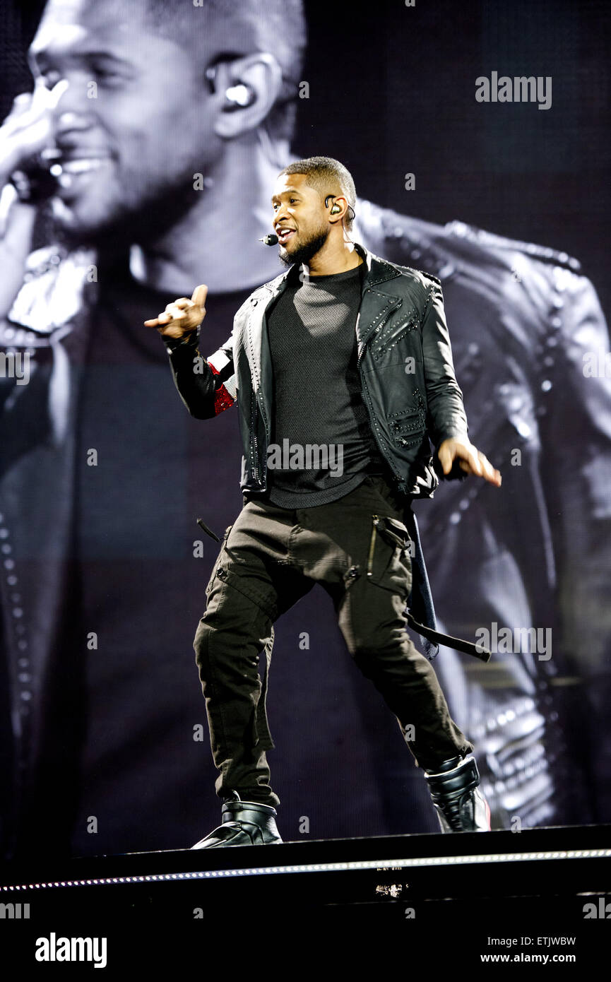 Usher performing live in concert at the Ziggo Dome The UR Experience ...