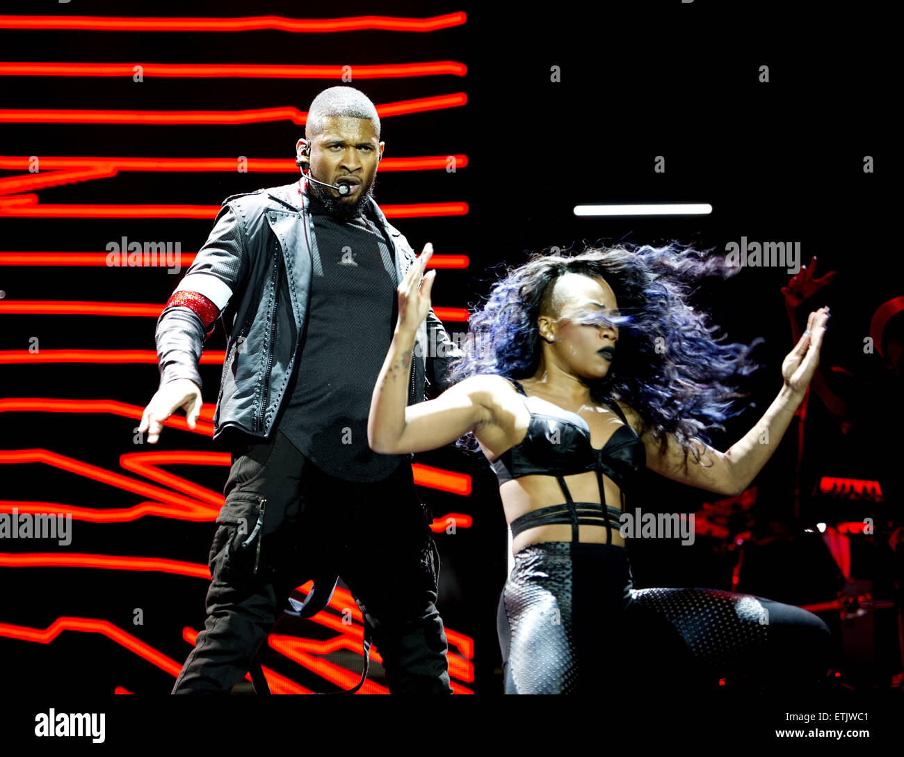 Usher performing live in concert at the Ziggo Dome The UR Experience ...