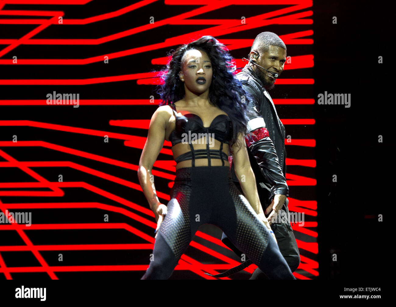 Usher performing live in concert at the Ziggo Dome The UR Experience ...