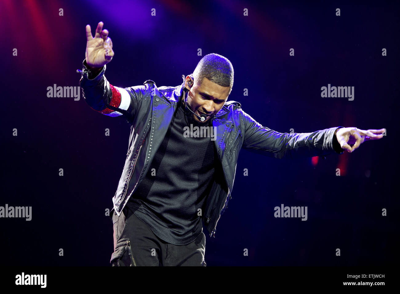 Usher performing live in concert at the Ziggo Dome The UR Experience ...