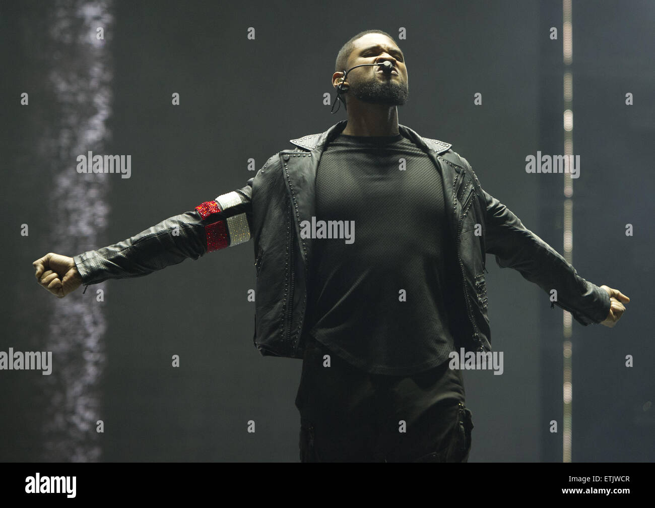 Usher performing live in concert at the Ziggo Dome The UR Experience ...