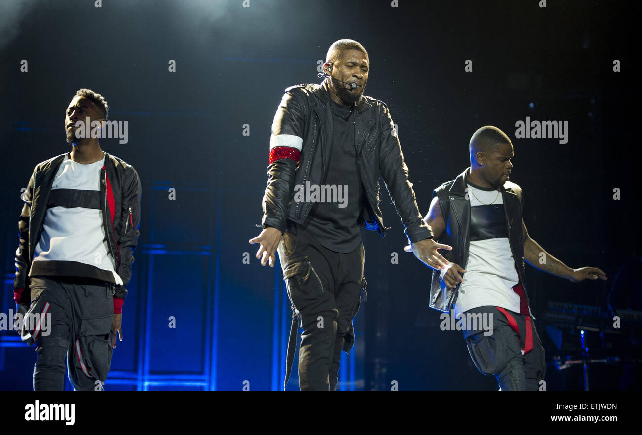 Usher performing live in concert at the Ziggo Dome The UR Experience ...