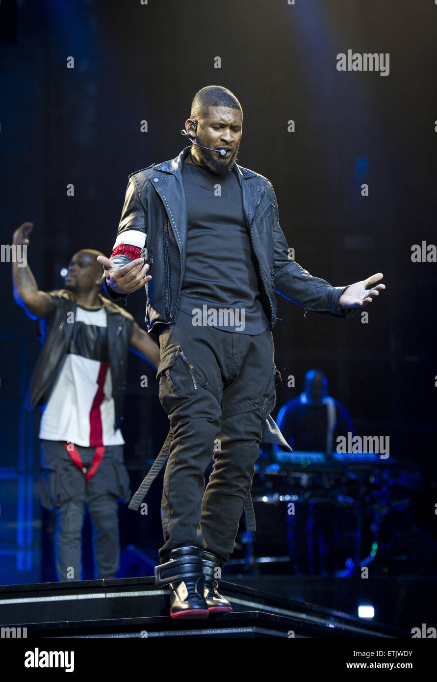 Usher performing live in concert at the Ziggo Dome The UR Experience ...
