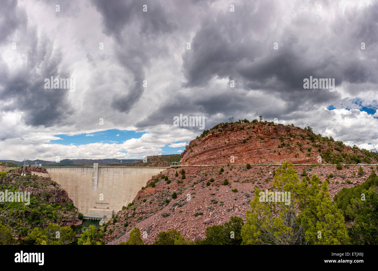The Flaming Gorge Dam in Utah USA Stock Photo - Alamy