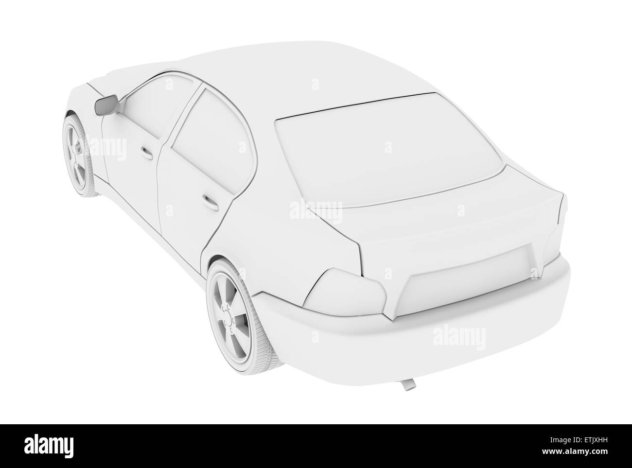 Car model on white Stock Photo - Alamy