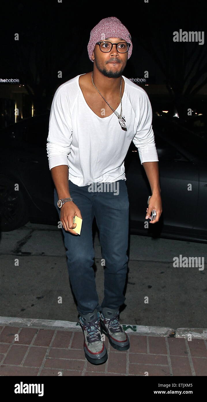 Celebrities at Madeo restaurant in Beverly Hills Featuring: Romeo Where ...