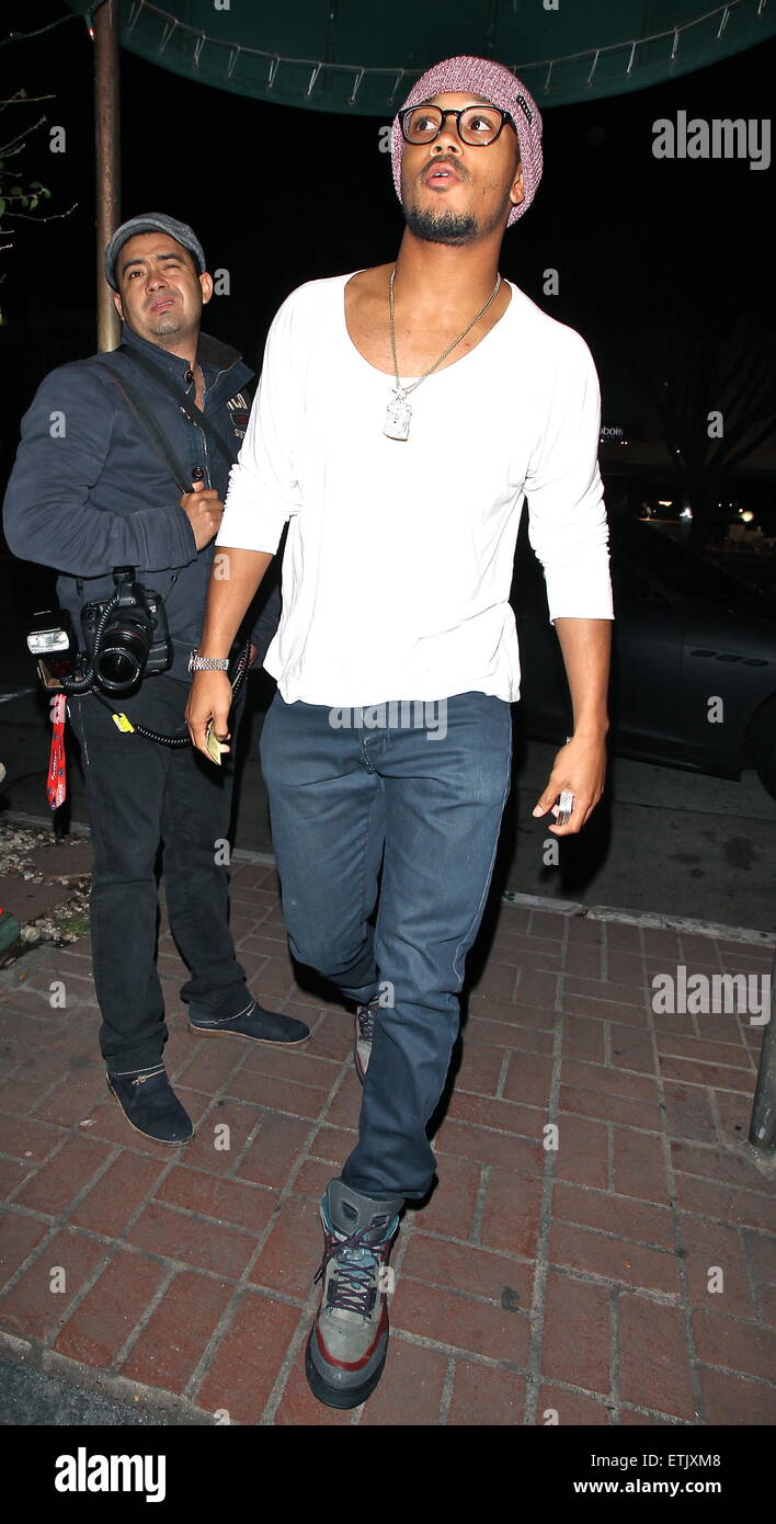 Celebrities at Madeo restaurant in Beverly Hills Featuring: Romeo Where ...