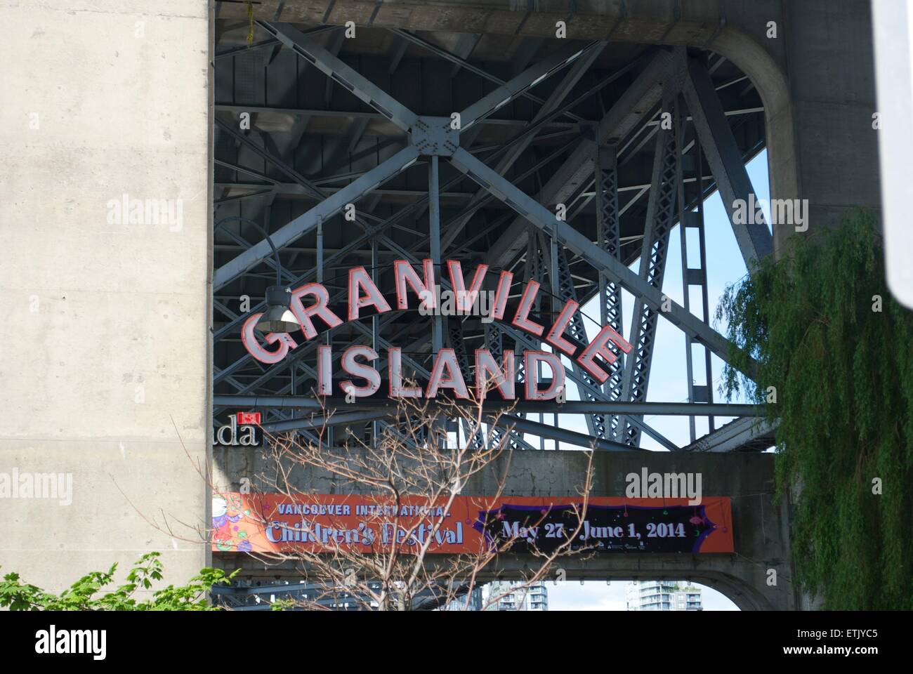 Entrance to granville island hi-res stock photography and images - Alamy