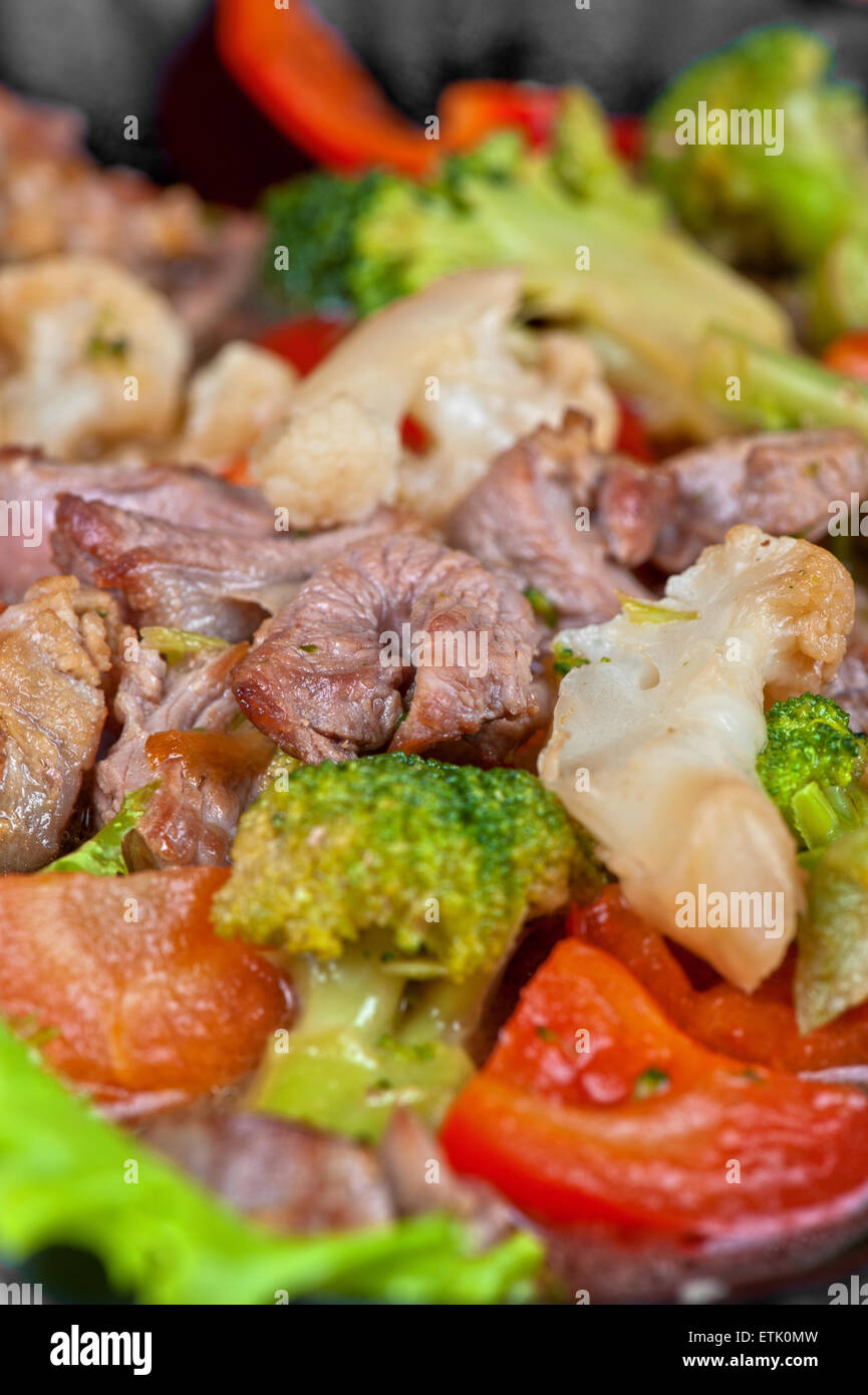 meat with vegetables Stock Photo - Alamy