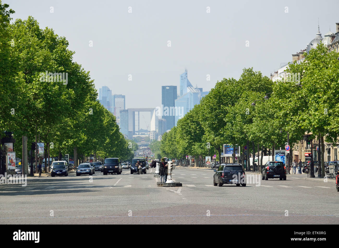 Champs Elysees avenue in Paris Stock Photo - Alamy