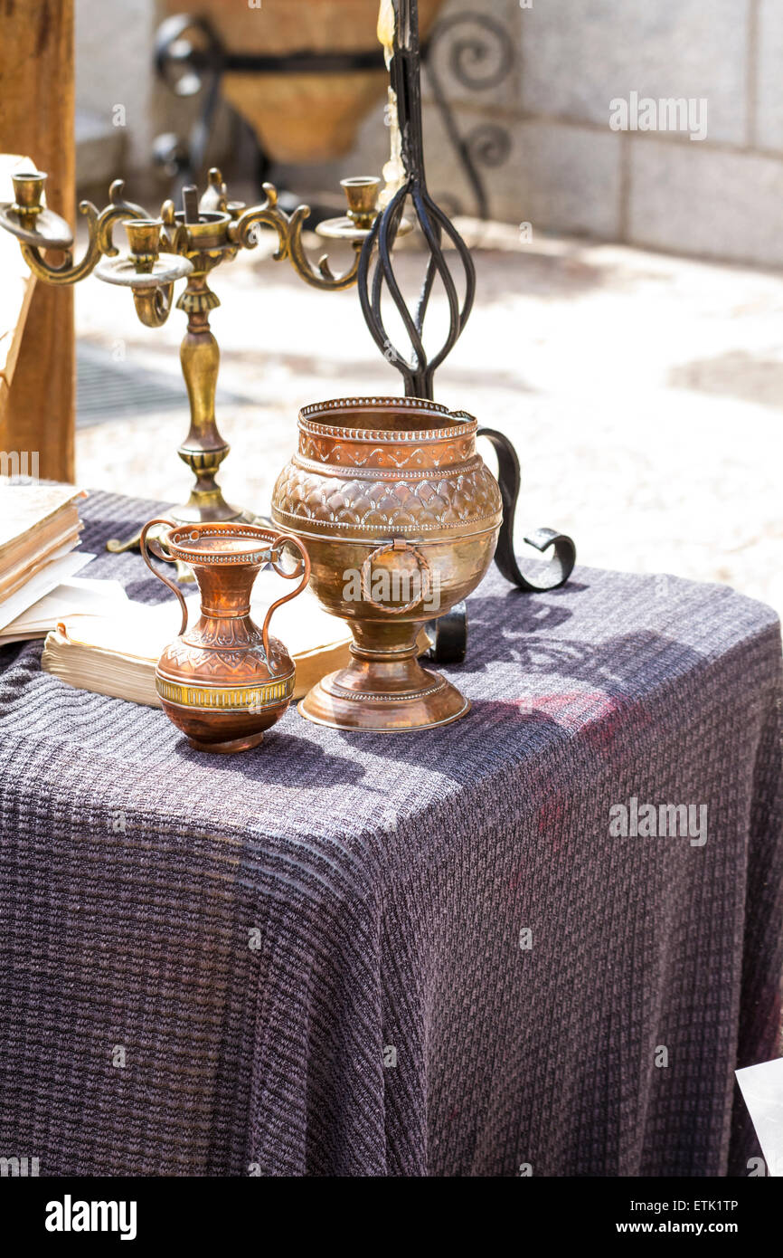 Handmade, medieval crafts fair, tradition and culture in Spain Stock ...