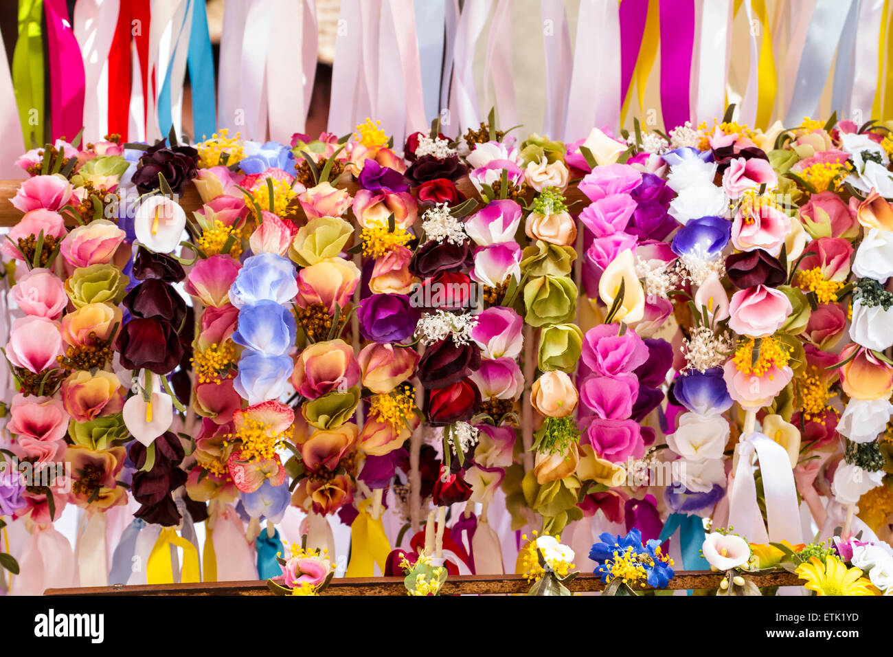 Handmade, medieval crafts fair, tradition and culture in Spain Stock ...