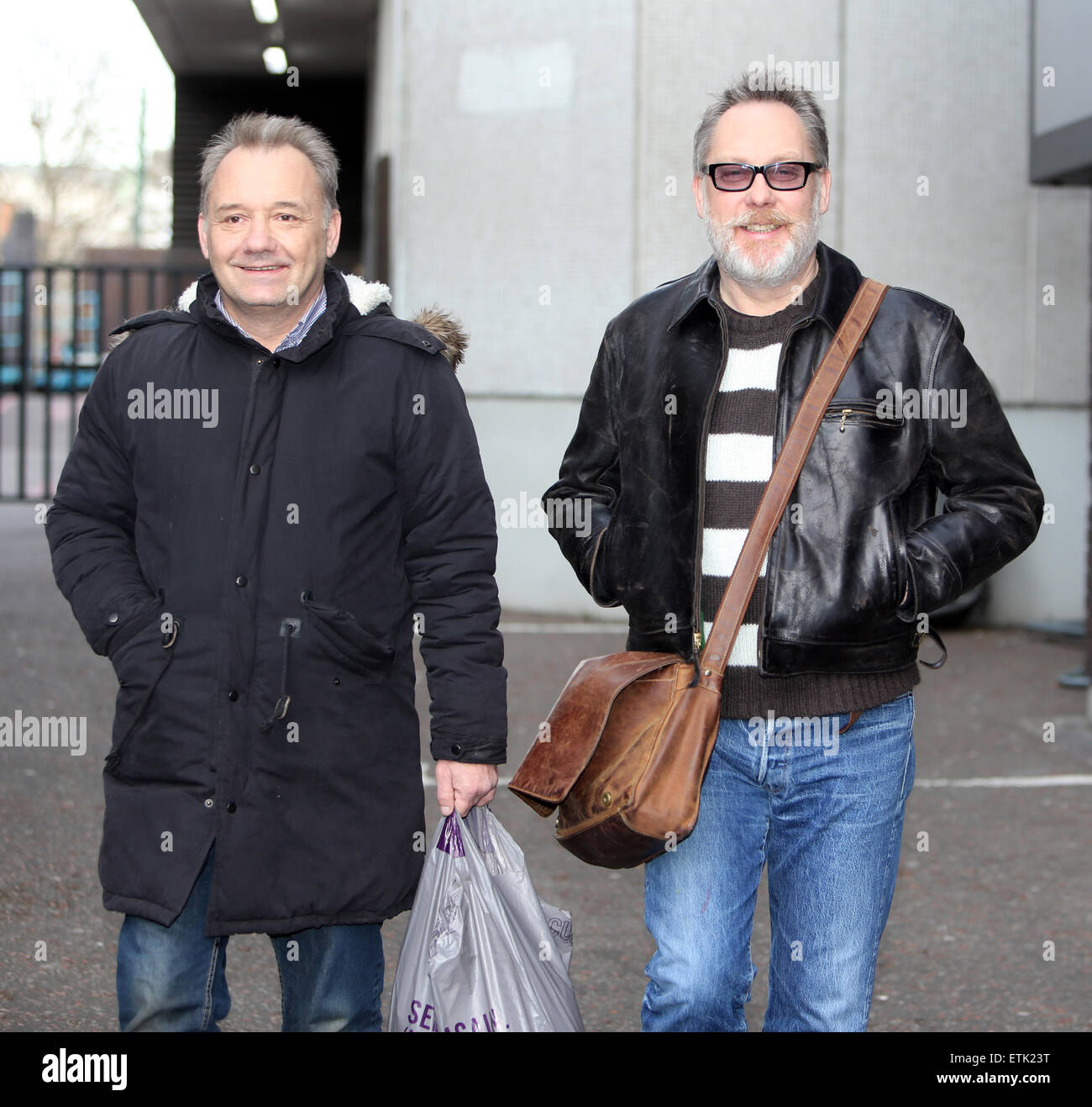 Vic Reeves and Bob Mortimer outside ITV Studios Featuring: Vic Reeves ...