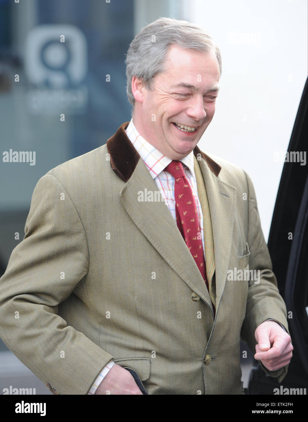 Nigel Farage leaving the LBC Radio studios Featuring: Nigel Farage ...