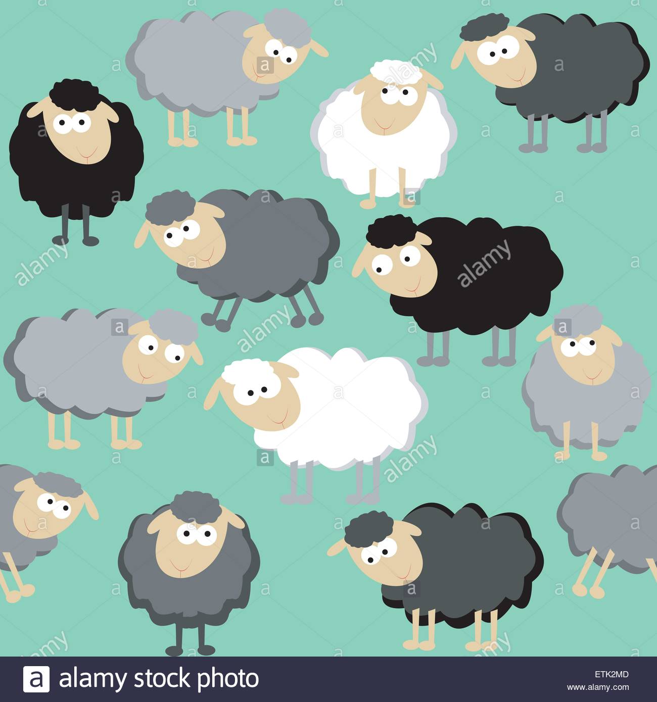 Cartoon Black Sheep Stock Photos & Cartoon Black Sheep Stock Images - Alamy