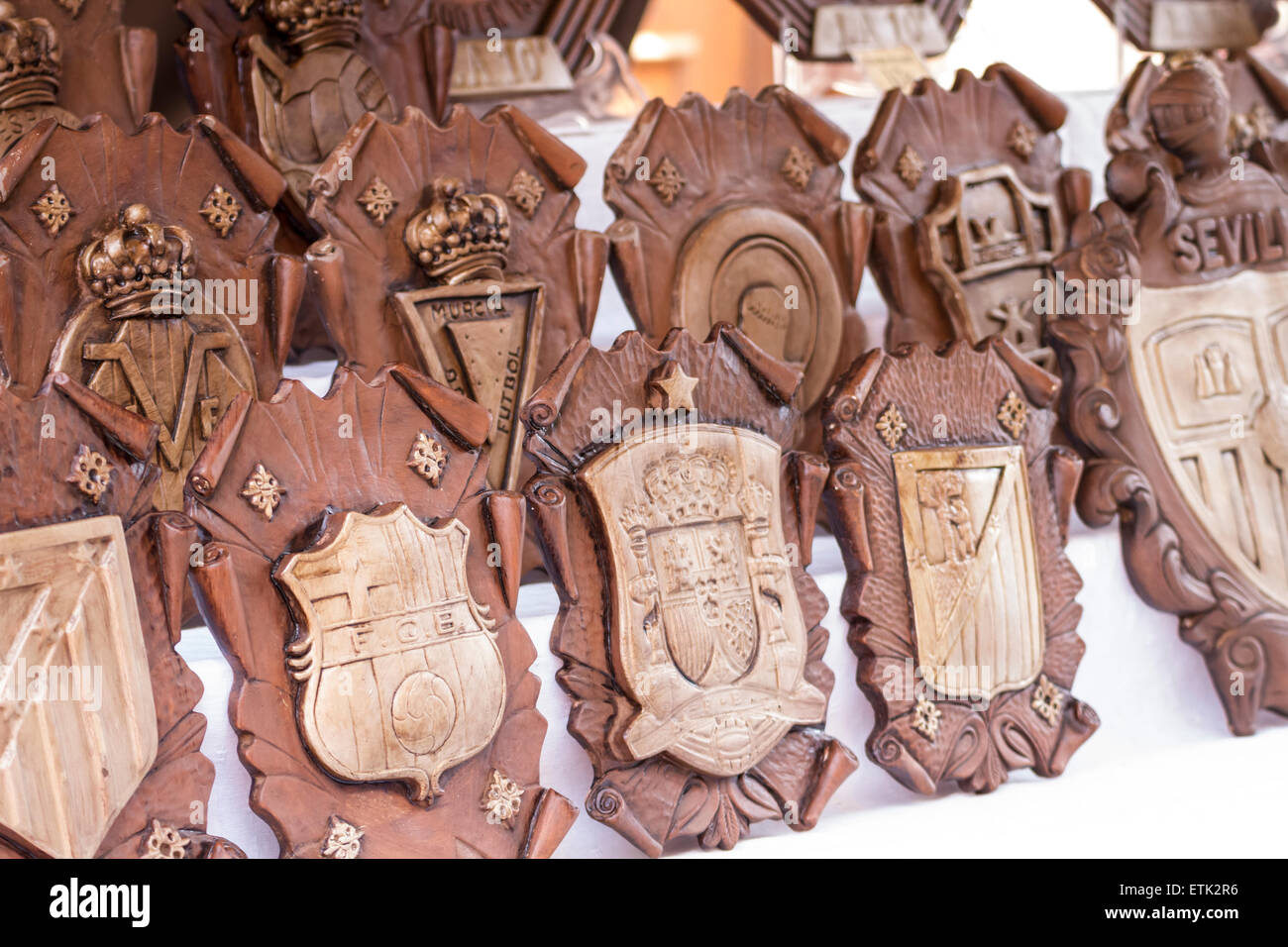 Handmade, medieval crafts fair, tradition and culture in Spain Stock ...