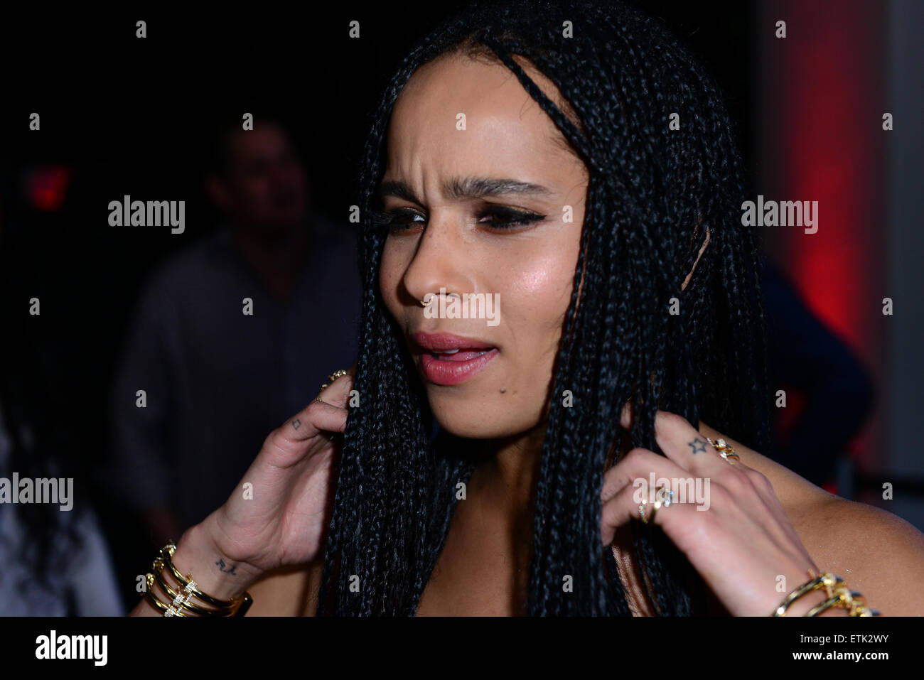 Ocean Drive magazine cover launch featuring Zoe Kravitz at The Wall at ...