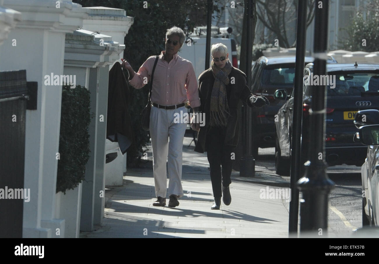 Annie Lennox and Mitchell Besser spotted out to lunch at Mediterraneo ...