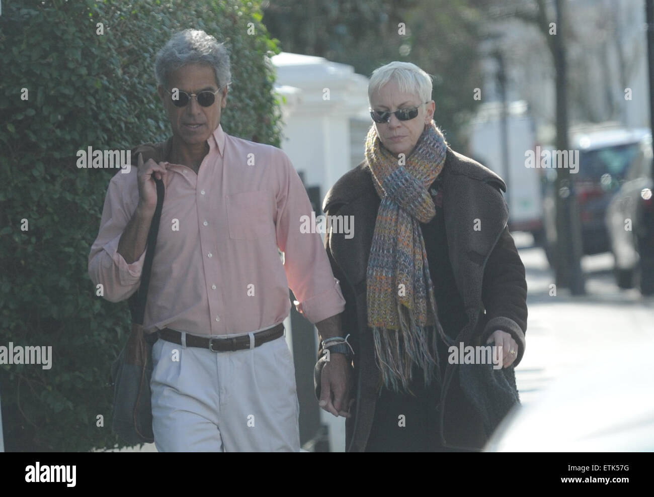 Annie Lennox and Mitchell Besser spotted out to lunch at Mediterraneo ...