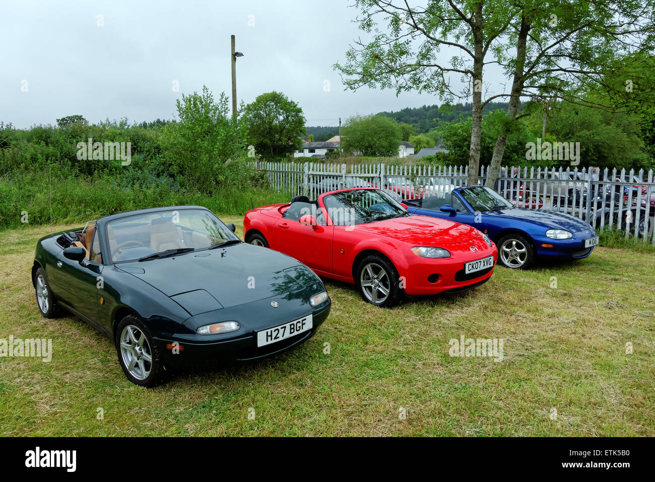 Three Generations of Mazda MX5's Stock Photo - Alamy