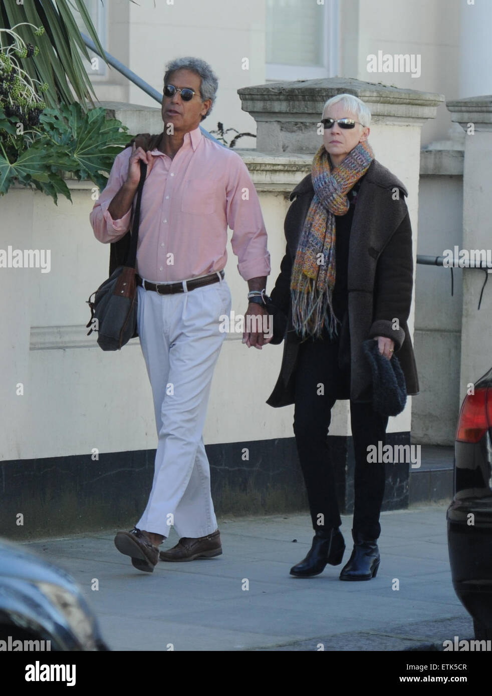 Annie Lennox and Mitchell Besser spotted out to lunch at Mediterraneo ...