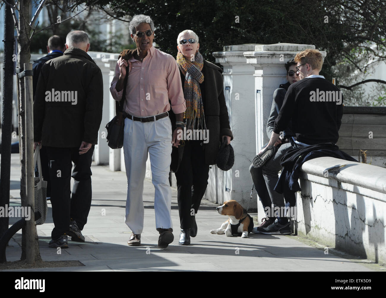 Annie Lennox and Mitchell Besser spotted out to lunch at Mediterraneo ...