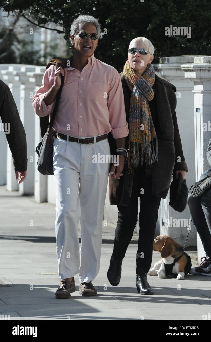 Annie Lennox and Mitchell Besser spotted out to lunch at Mediterraneo ...