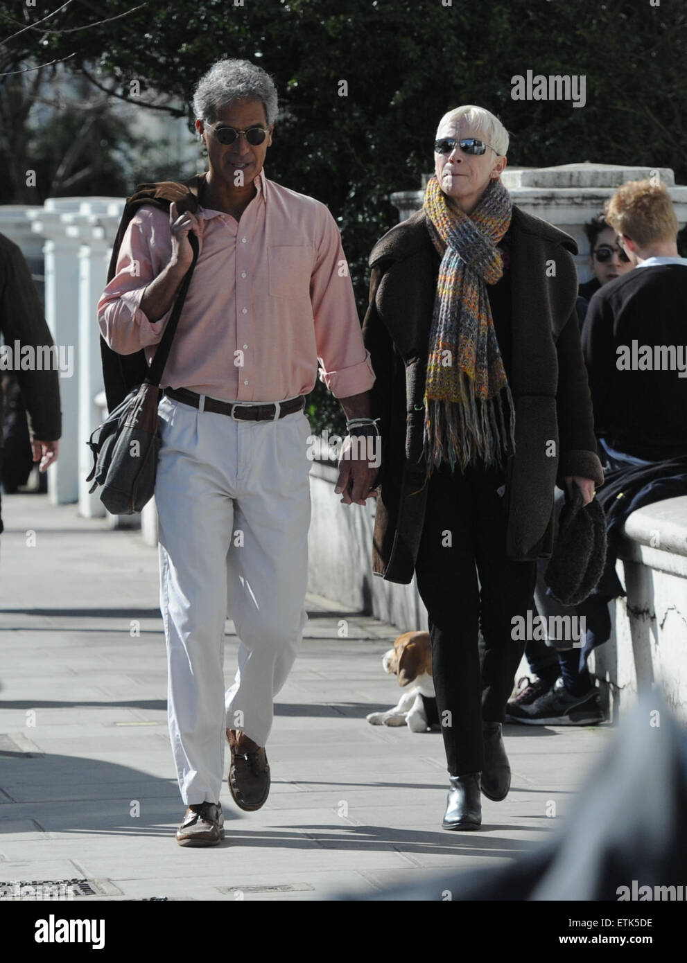 Annie Lennox and Mitchell Besser spotted out to lunch at Mediterraneo ...
