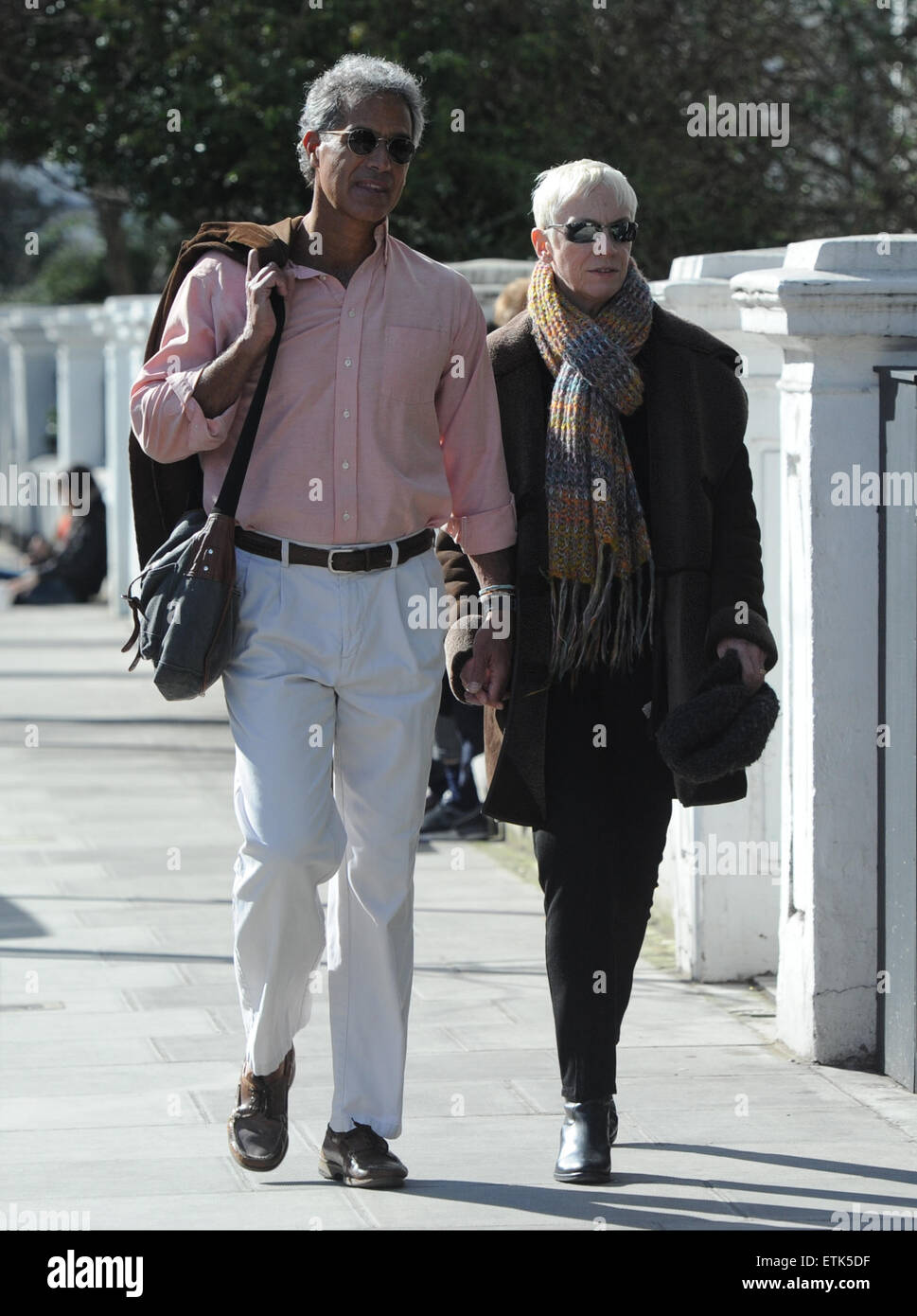 Annie Lennox and Mitchell Besser spotted out to lunch at Mediterraneo ...