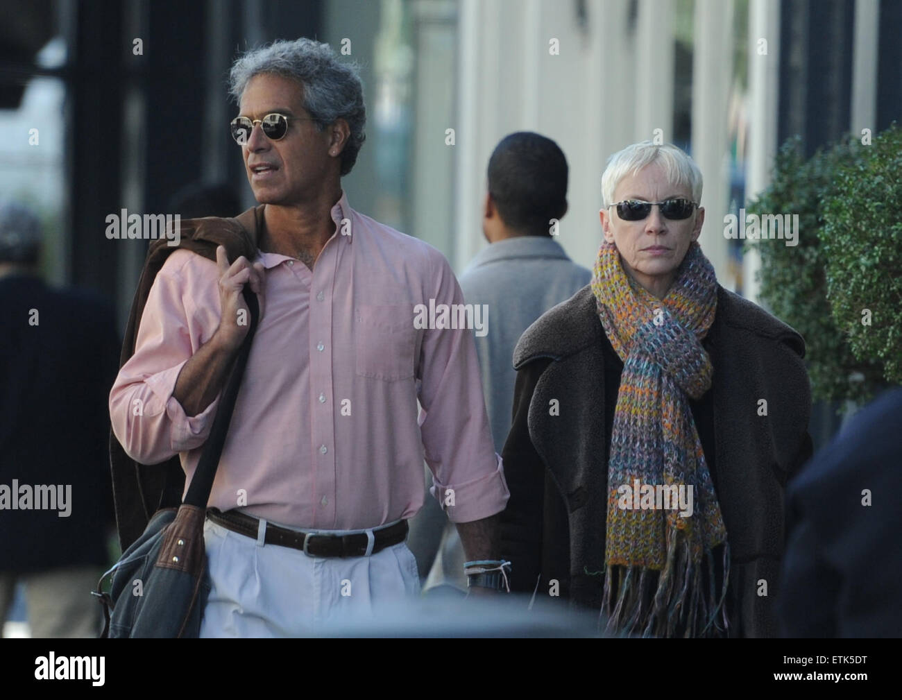 Annie Lennox and Mitchell Besser spotted out to lunch at Mediterraneo ...