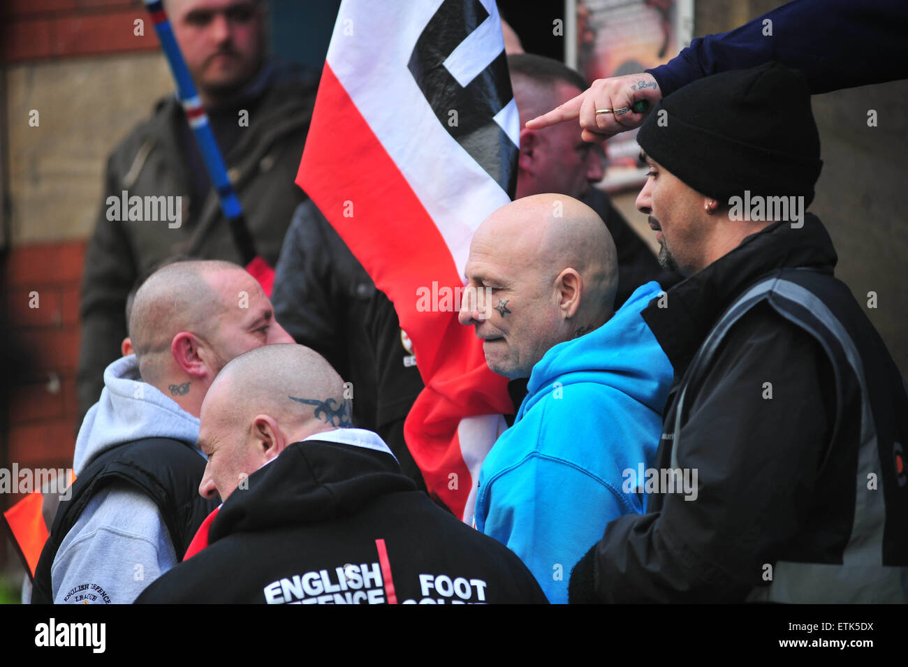 The English Defence League (EDL) held a rally in Manchester city centre ...