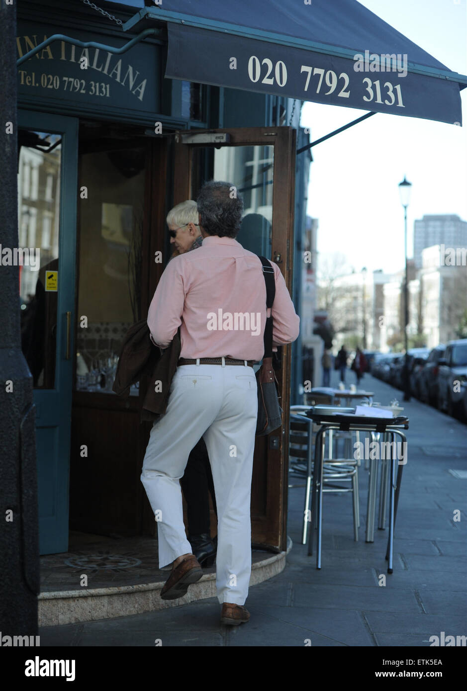 Annie Lennox and Mitchell Besser spotted out to lunch at Mediterraneo ...