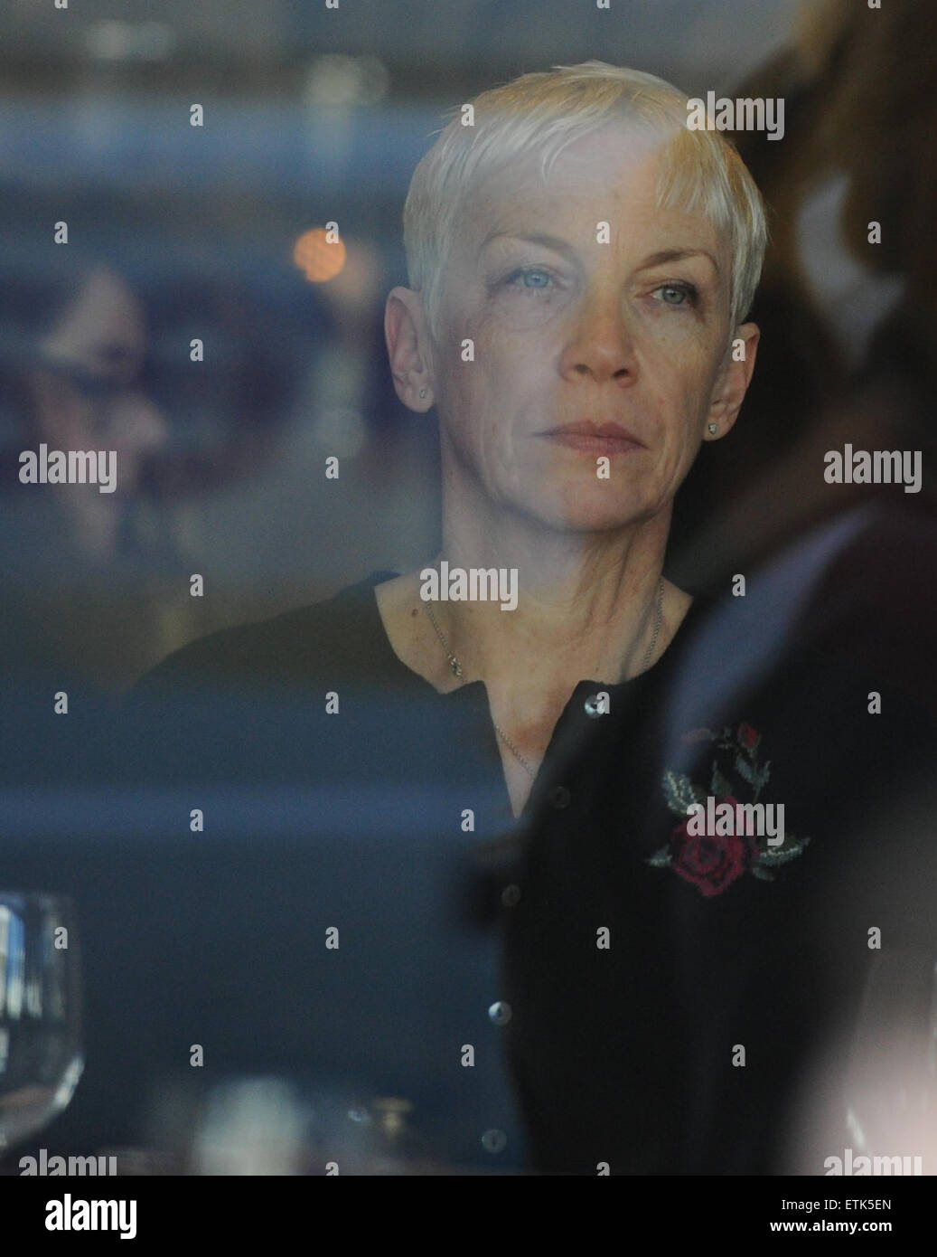 Annie Lennox and Mitchell Besser spotted out to lunch at Mediterraneo ...