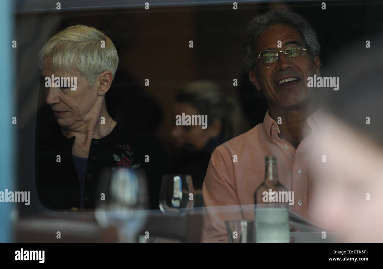 Annie Lennox and Mitchell Besser spotted out to lunch at Mediterraneo ...