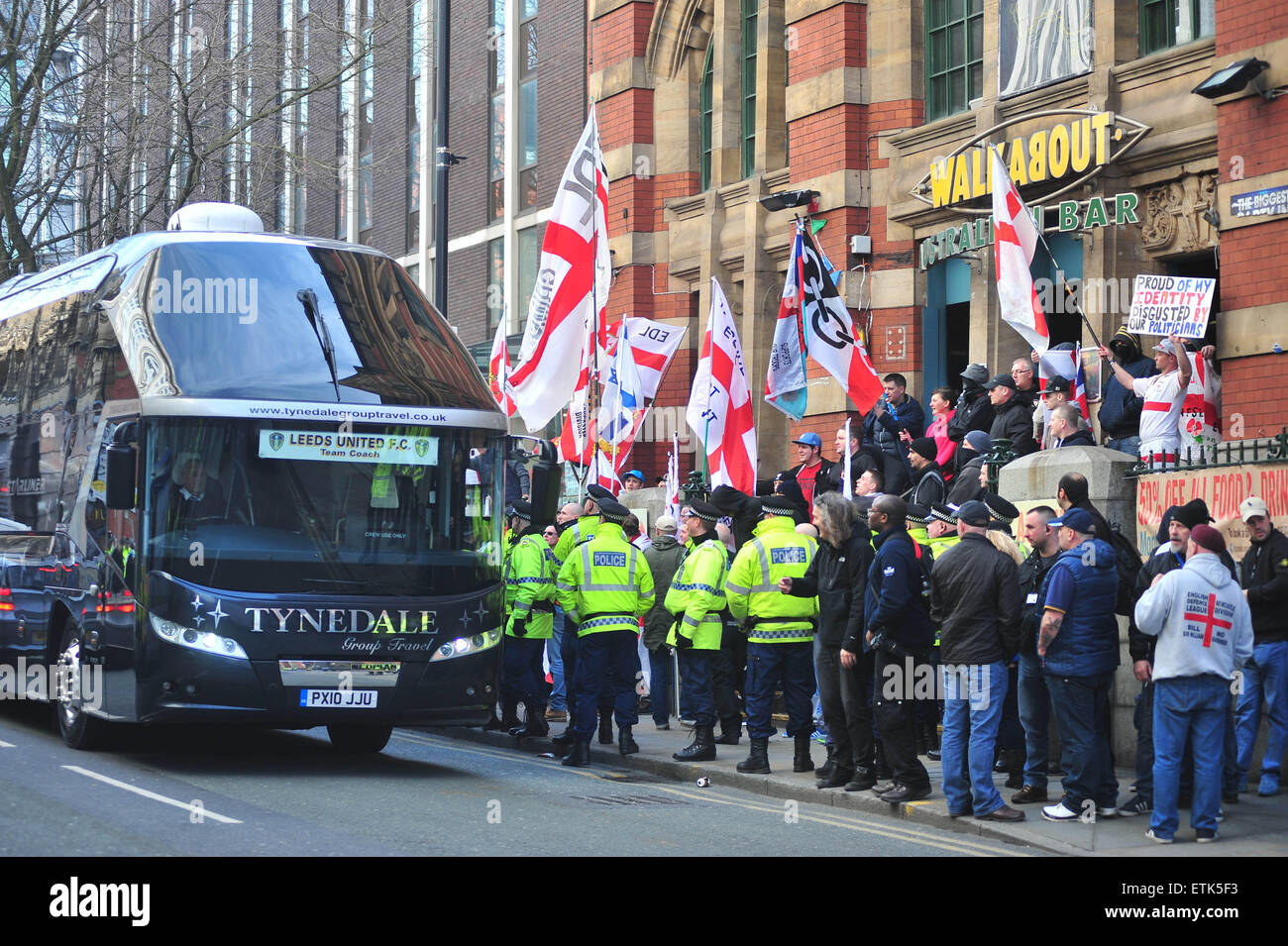 The English Defence League (EDL) held a rally in Manchester city centre ...