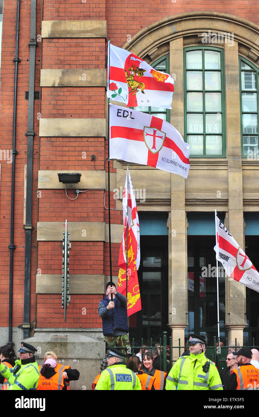The English Defence League (EDL) held a rally in Manchester city centre ...
