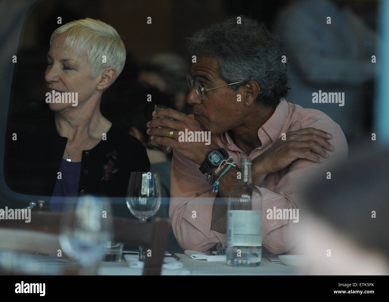 Annie Lennox and Mitchell Besser spotted out to lunch at Mediterraneo ...