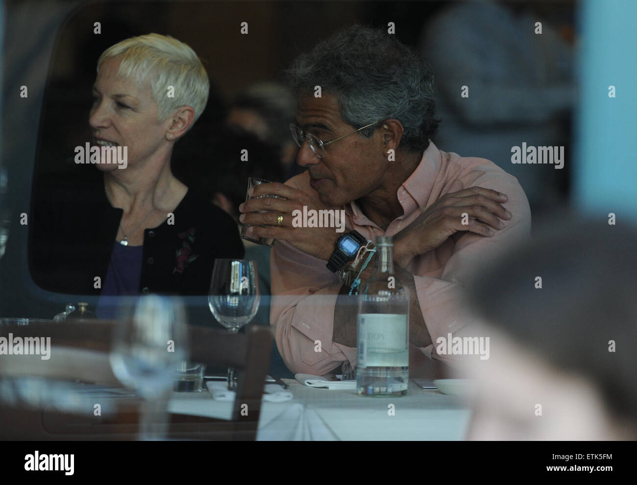 Annie Lennox and Mitchell Besser spotted out to lunch at Mediterraneo ...