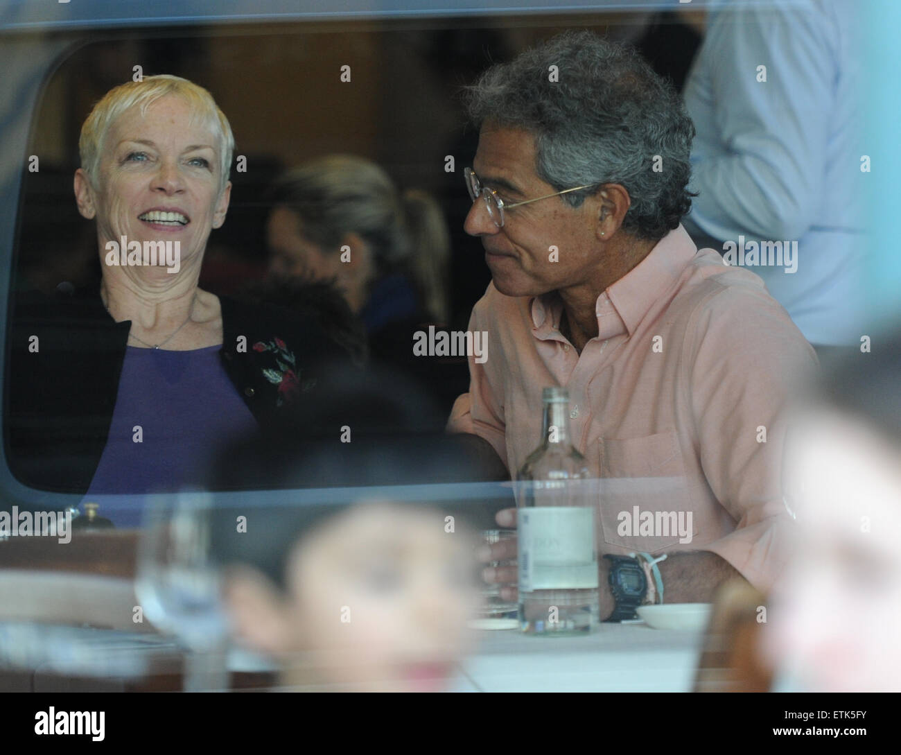 Annie Lennox and Mitchell Besser spotted out to lunch at Mediterraneo ...