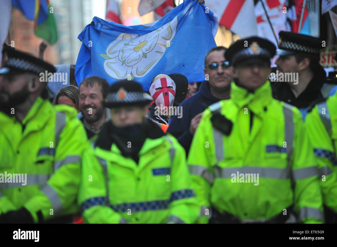 The English Defence League (EDL) held a rally in Manchester city centre ...