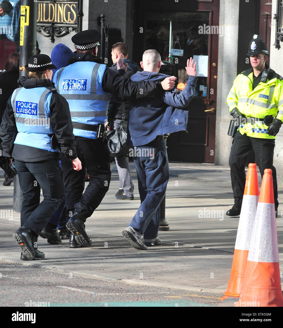 The English Defence League (EDL) held a rally in Manchester city centre ...