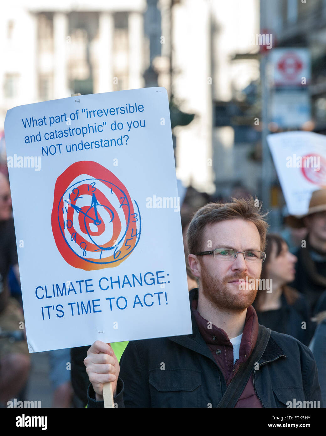 Tens of thousands attend the The People’s Climate March in London. The ...