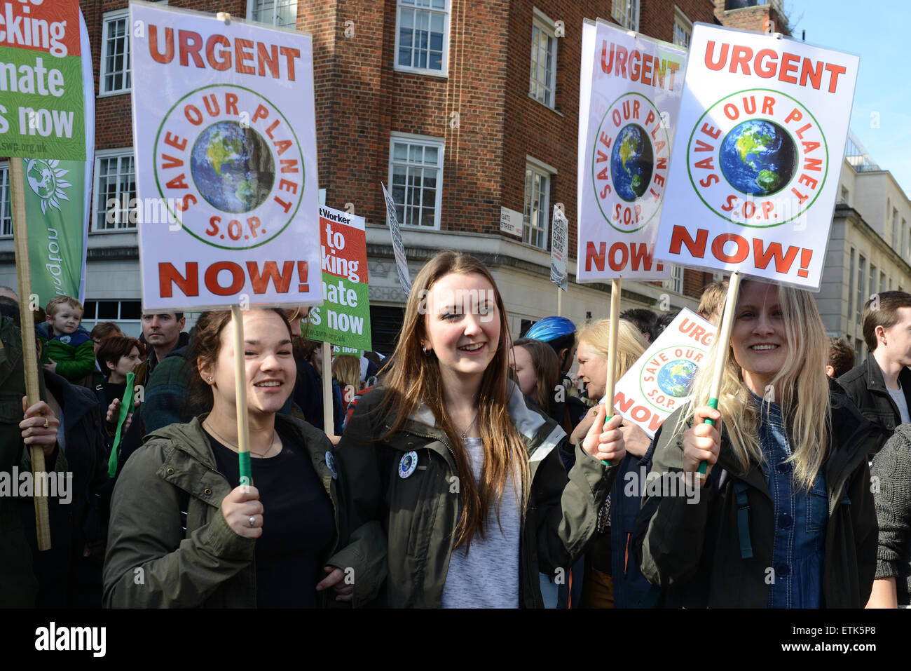 Tens of thousands attend the The People’s Climate March in London. The ...